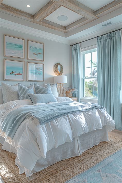 Preppy Coastal Bedroom Ideas Green Snooze