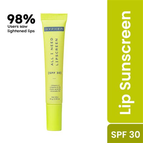 Hyphen All I Need Lipscreen Spf 30 With 2 Kojic Acid For Moisturization And Sun Protection