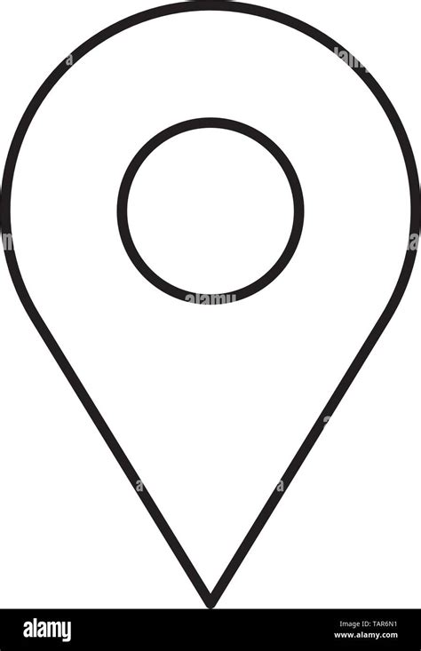 Pin Pointer Location Icon Vector Illustration Stock Vector Image And Art