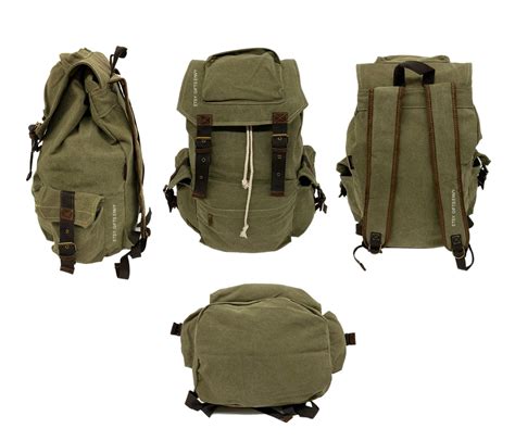 Large Canvas Travel Rucksack Backpack Etsy