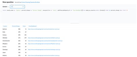 Specify A Default Parameter When Embedding A Question On A Dashboard