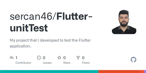 github sercan46 flutter unittest my project that i developed to test