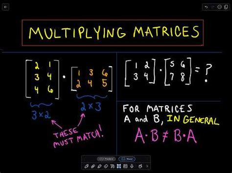 Multiplying Matrices Example 1 YouTube Multiplying Matrices Example 1 YouTube