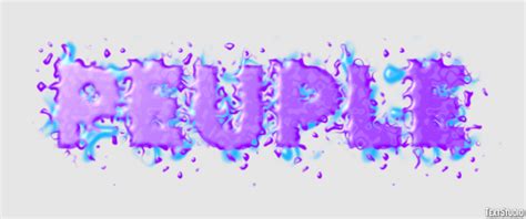 Peuple Effet De Texte Et Design De Logos Mot