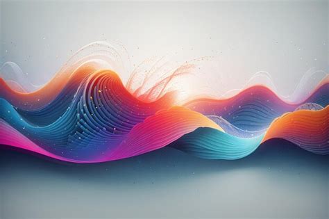 Premium Photo Wave Of Particles Abstract Background With A Dynamic Wave Big Data