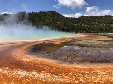 Grand Prismatic Spring Sunset Wallpapers Wallpaper Cave