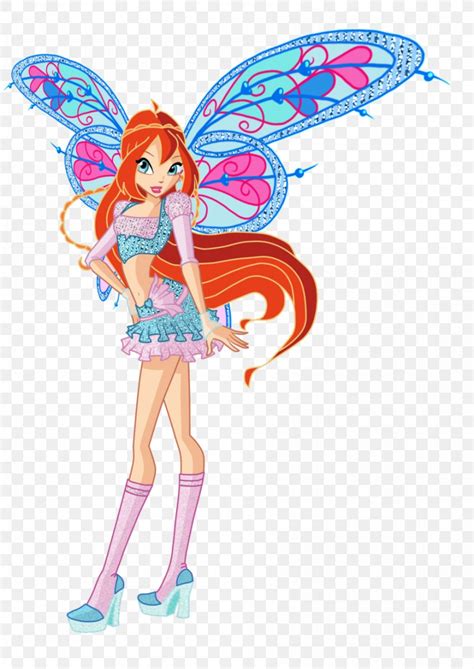Bloom Winx Club Believix In You Flora Stella Aisha PNG 900x1273px