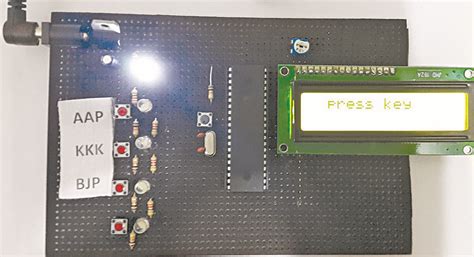 Voting Machine Using AVR Microcontroller Full Electronics Project