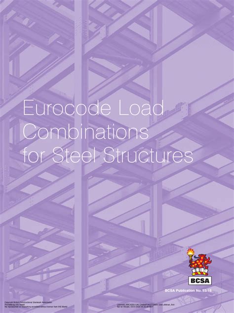 Eurocode Load Combinations For Steel Structures R1 Pdf Specification Technical Standard