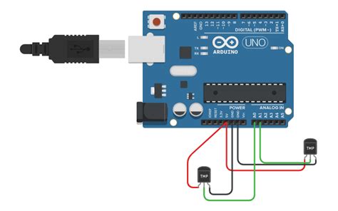 Circuit Design Temperature Tinkercad