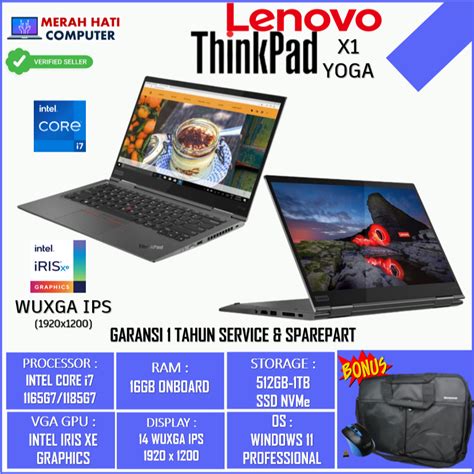 Jual Laptop Touchscreen Lenovo Thinkpad X Yoga X In Intel I U Ram Gb Ssd Gb Fhd