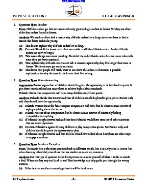 LSAT Logical Reasoning Explanations Cambridge LSAT