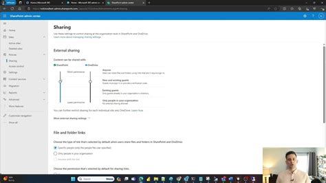 Locking Down Information Sharing On Onedrive And Sharepoint Youtube