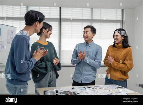 Successful Web Developer Team Group Of Young Modern People In Casual