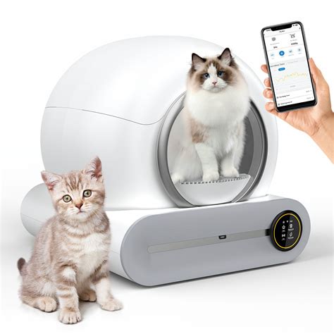 【楽天市場】自動猫トイレ ペット 管理 スマート 猫 トイレ 砂 飛び散らない 猫用トイレ 自動 静音 猫砂 自動トイレ 猫用 全自動猫トイレ