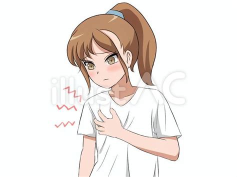 胸が痛い女性イラスト No 23037454無料イラスト フリー素材ならイラストAC