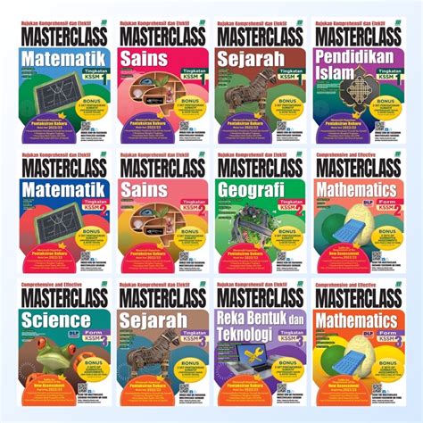 MBO Buku Rujukan MasterClass KSSM Tingkatan 1 2 3 2023 Shopee