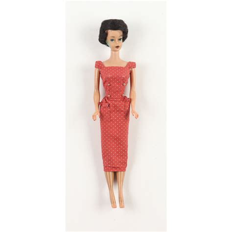 Ruth Handler Signed Vintage 1960s Brunette Bubble Cut Barbie Doll With