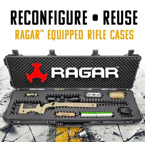 Eylar 20 Large Hard Gun Case Equipped With Ragar Reconfigurable And Reusable Xp Crosslinked Foam