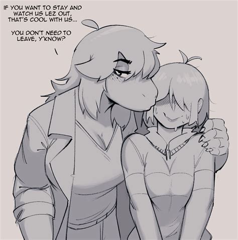 If You Want To Stay And Watch Us Lez Out Thats Cool With Us You Dont Need To Leave Yknow