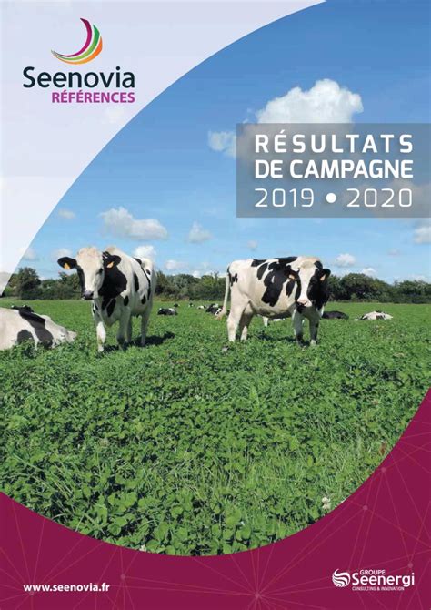 Seenovia résultats technico économiques de 2500 élevages
