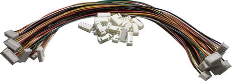 Amazon 10 PCS 6 PIN JST XH Female Connector On Both Side 300mm 1007 26 AWG 20 PCS 6 PIN