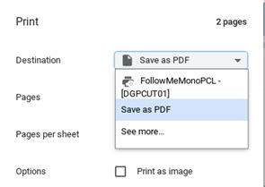 Print From A Chromebook Or Personal Device DGC Student Portal
