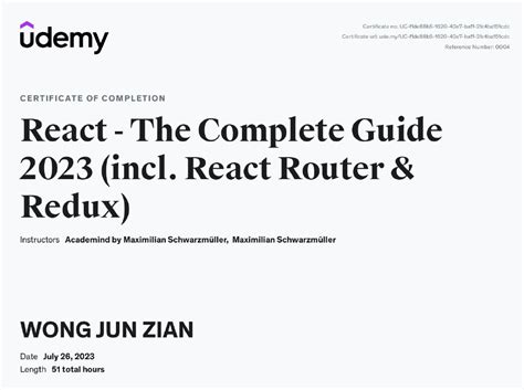 Jun Wong On Linkedin Reactjs Webdevelopment Udemycourse Reactnative Learningjourney