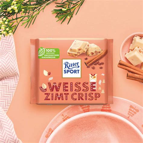 Ritter Sport Weisse Zimt Crisp 100g Online Kaufen Im World Of Sweets Shop