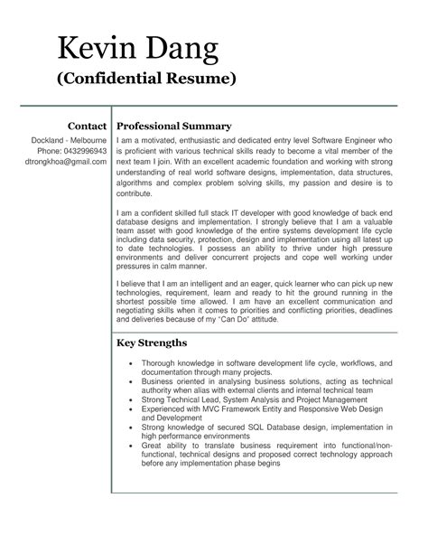 Week 1 Lecture Material Kevin Dang Confidential Resume Contact