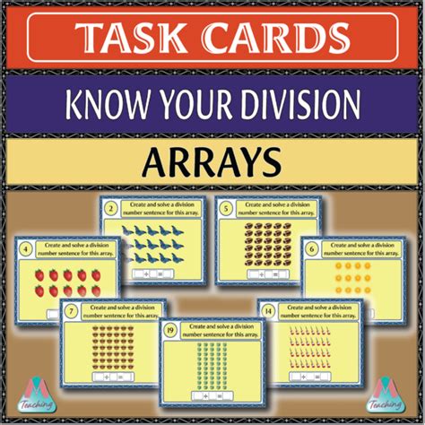 Division Task Cards Arrays Made By Teachers