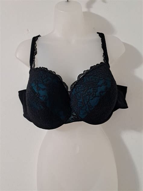 Cacique Black Lace Bra Size 44DD Gem