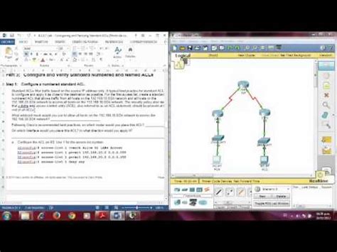 9 2 2 7 Lab Configuring And Verifying Standard ACLs YouTube