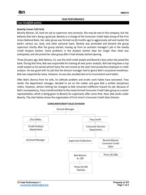 12 task performance 1 download free pdf credit finance and money