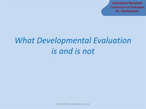 Ppt Developmental Evaluation Powerpoint Presentation Free Download Id473941