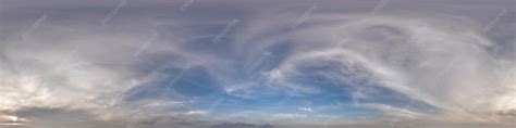 Premium Photo Blue Sky With Evening Clouds As Seamless Hdri 360
