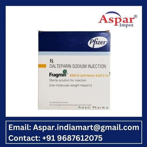 Dalteparin Sodium Injection At ₹ 350piece Fragmin Injection In Surat