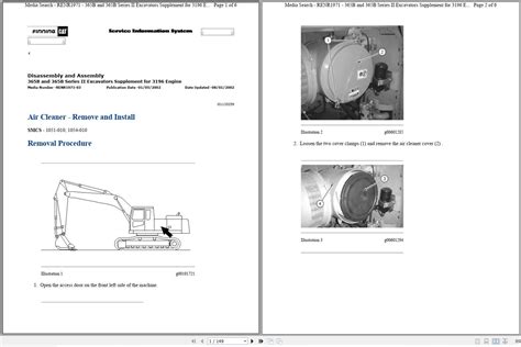 Cat Excavator 365b Cfj Operators Service Manual And Schematics