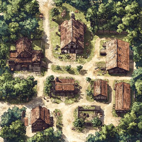 10 Gridless Farming Maps Battle Maps Vtt Pack For Dnd Pathfinder