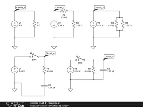 Lab 0 Exercise 2 CircuitLab Lab 0 Exercise 2 CircuitLab