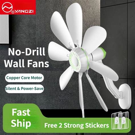 Wall Fans Wall Mounted Dormitory Bedside Fan For Home Kitchen Bathroom