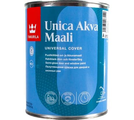 Краска TIKKURILA UNICA AKVA MAALI акрилатная для окон и дверей ...