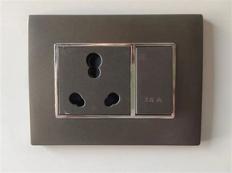 16A Grey Modular Switch Socket Combination Polycarbonate At 19 Piece In Gurugram
