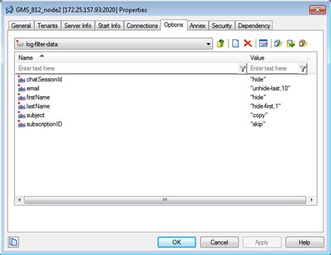 Documentation GMS Deployment GMSFilteringLogs Genesys Documentation
