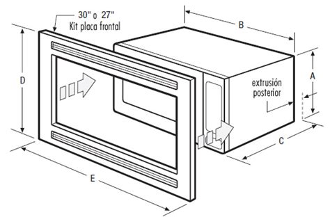 Microondas 24 Empotrable Professional Marca Frigidaire Mod Fpmo209kf