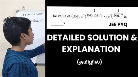 The Value Of Log 92 Log Log₂ 9 X 1 √7 Log4 7 Is Jee Advanced