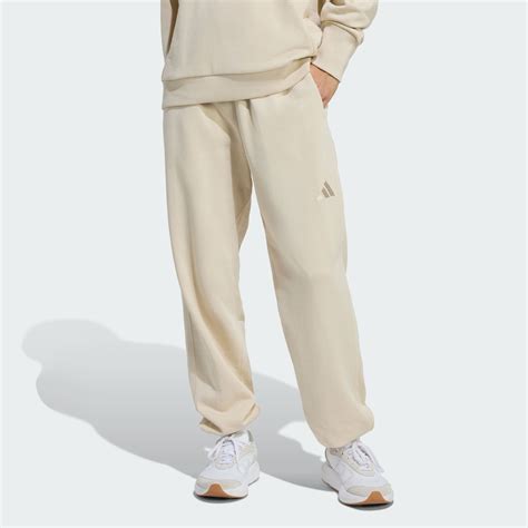 Clothing All Szn French Terry Loose Pants Beige Adidas Oman