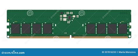Ddr5 Random Access Memory Ram Memory Art Illustration Isolated On