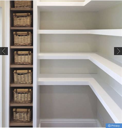 Organized Pantry Closet Design With Wicker Baskets