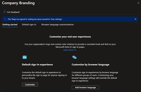 Microsoft Sign In Page Branding TheDXT